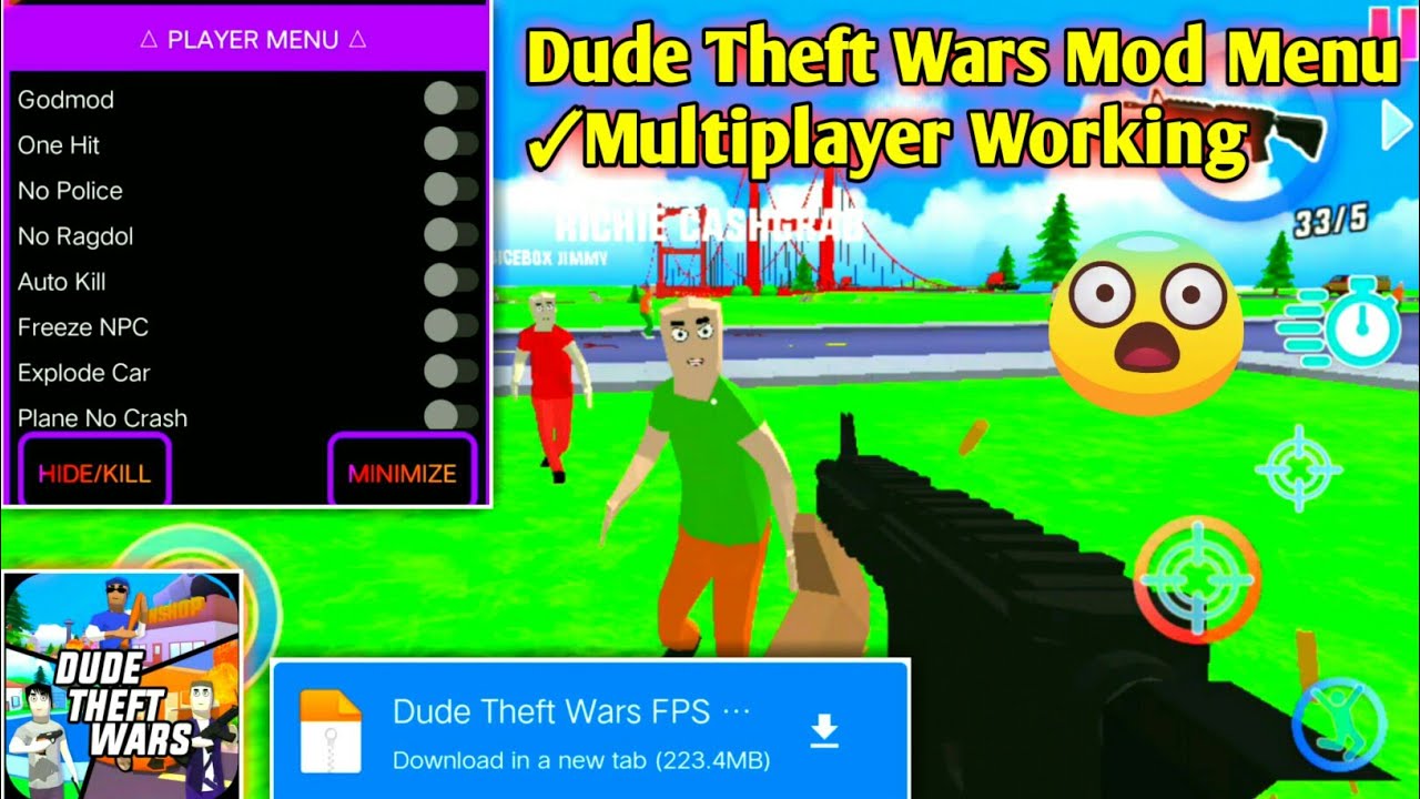 Dude Theft Wars Mod Menu Multiplayer Working VIP Feature Latest Version ...