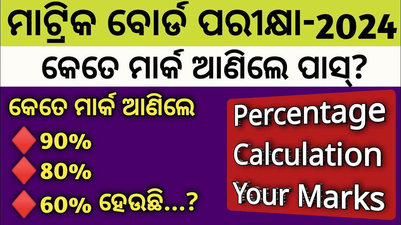 percentage calculation of board exam marks - YouTube
