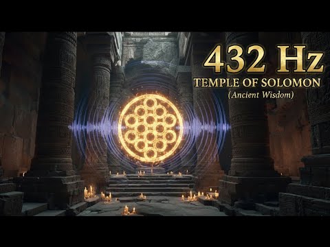 432 Hz Harp Meditation, Solomon's Temple Silence, Deep Spiritual Restoration, Healing, Inner Peace