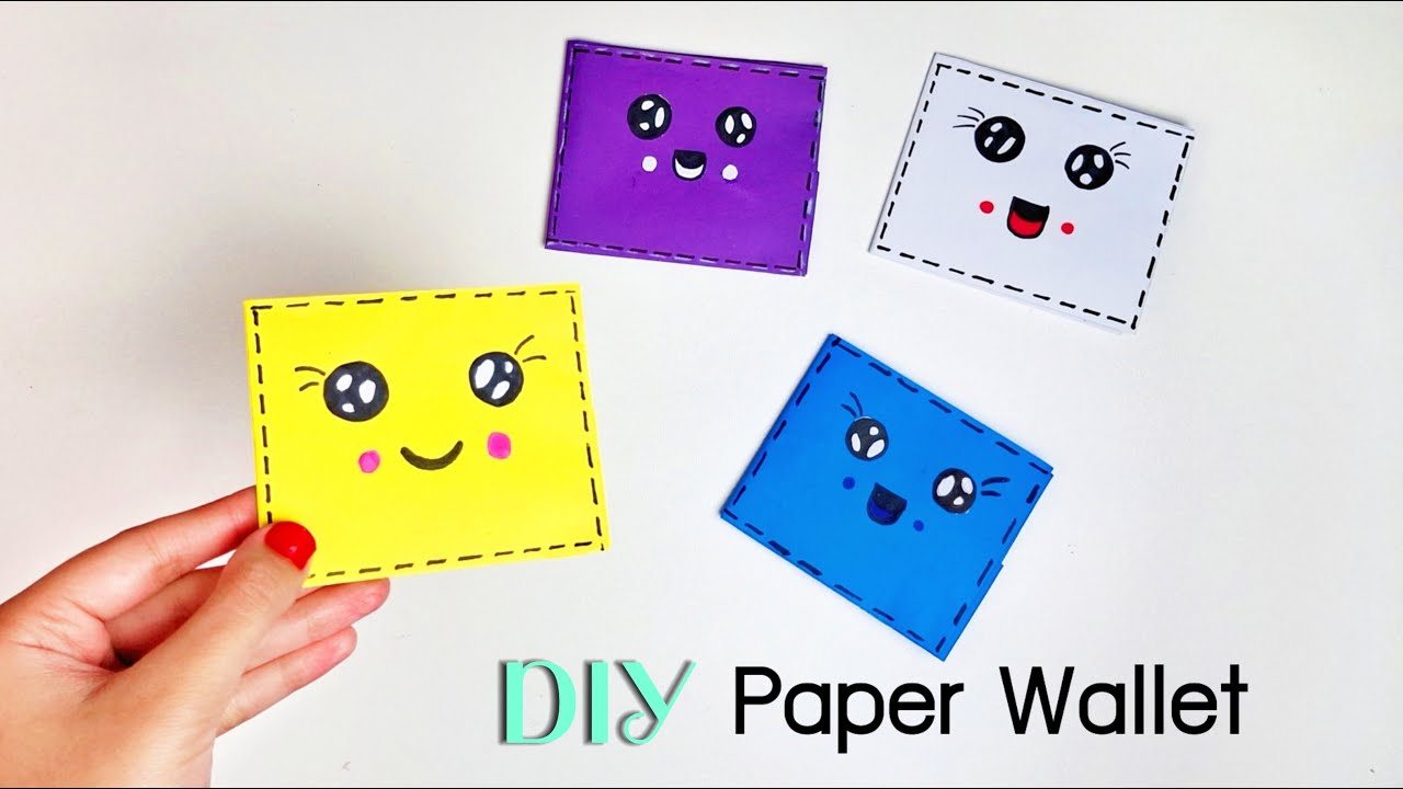 How to make Paper wallet | DIY mini paper wallet | Origami wallet - YouTube