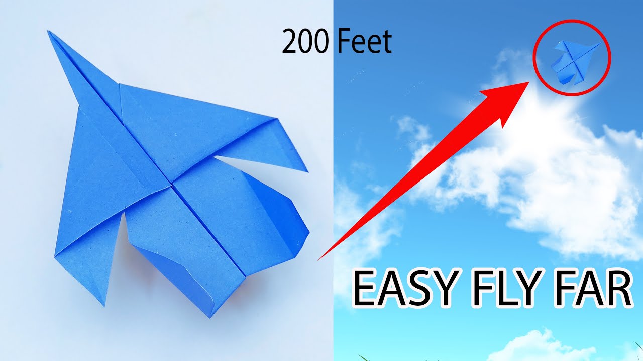 Make a Paper Airplane Just Easy - Origami Aeroplane Making Easy Method ...