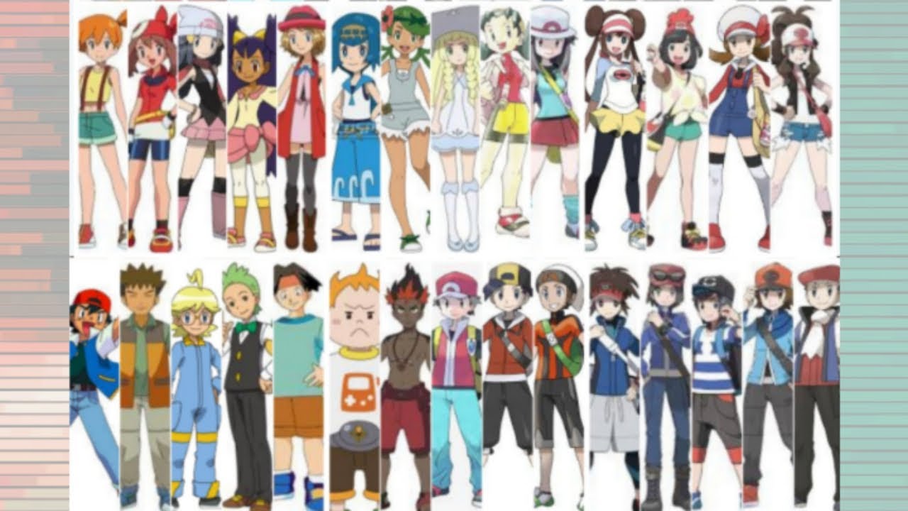 All Of Character Pokemon All Pokegril And All Pokeboy And playable ...