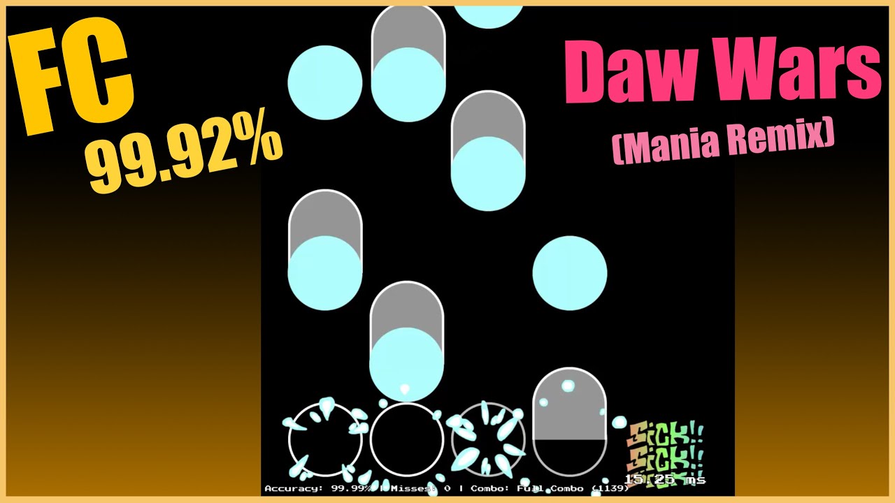Funky Friday "Daw Wars (Mania Mix)" FULL COMBO 99.92% - YouTube