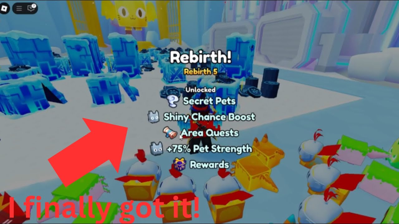 I unlocked my FIFTH REBIRTH in pet simulator 99! - YouTube