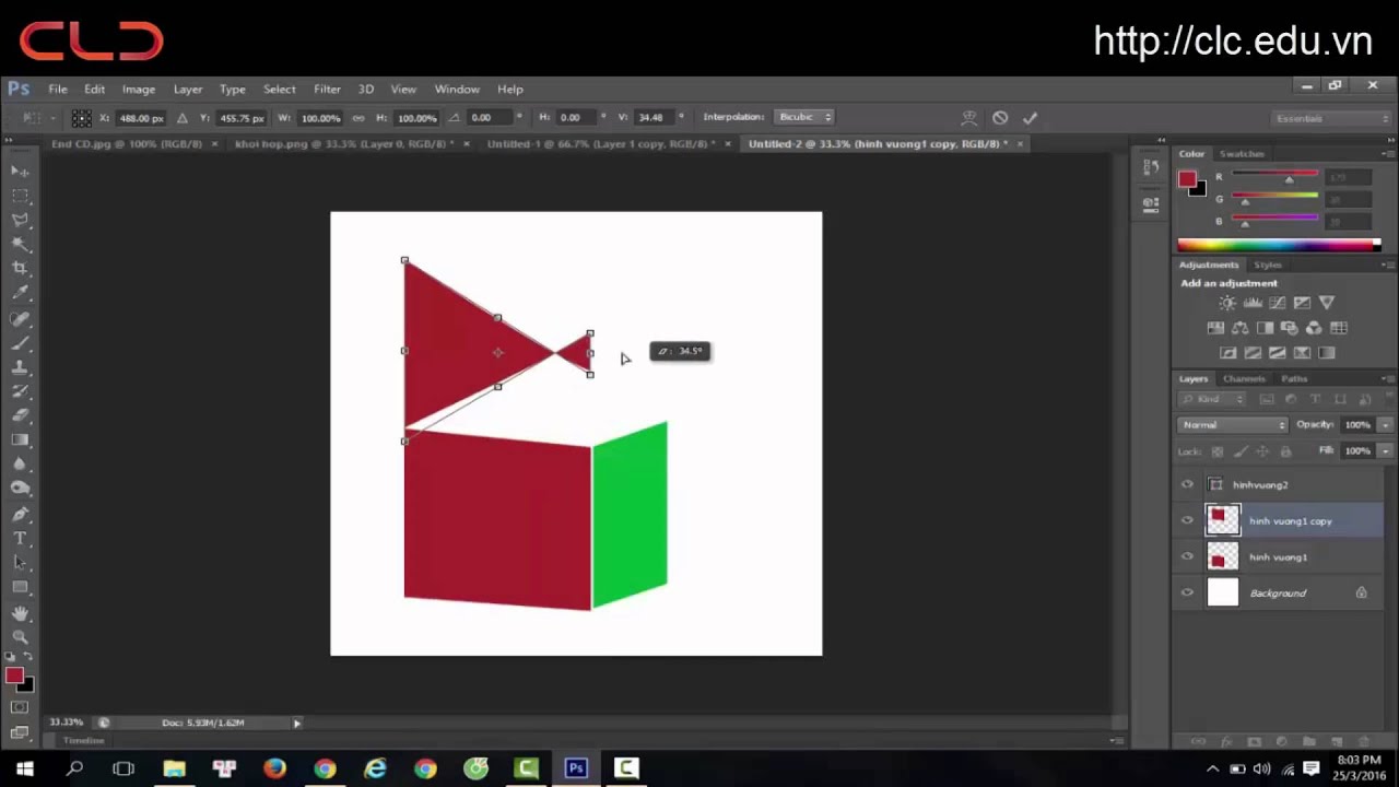 Huong dan su dung phan mem Photoshop CS6 can ban Bai3 1 - YouTube