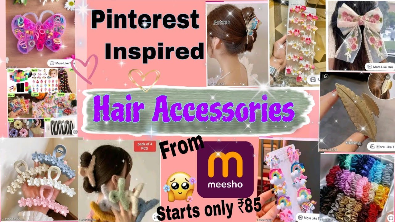 #meeshohaul *14 Viral hair accessories under 200🔥 */ Best MEESHO trendy ...