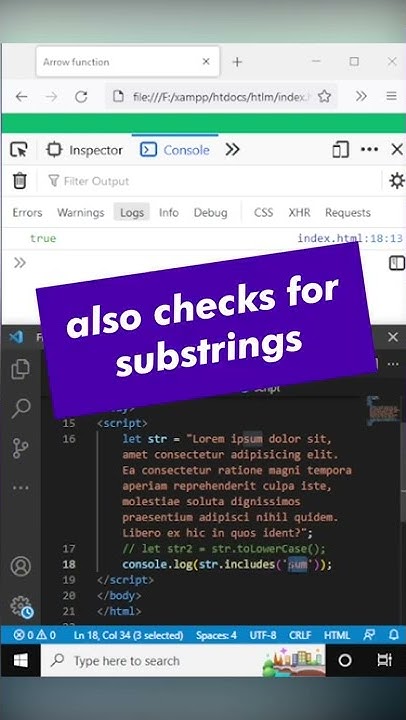 Check if a string contains a specific word in javascript | ES6 Concepts - YouTube