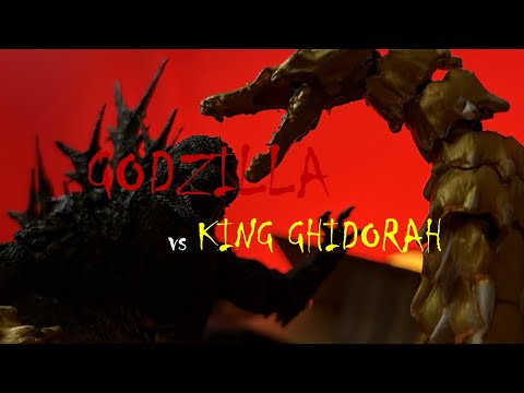 GODZILLA VS KING GHIDORAH (MINUS ONE STOP MOTION) - YouTube