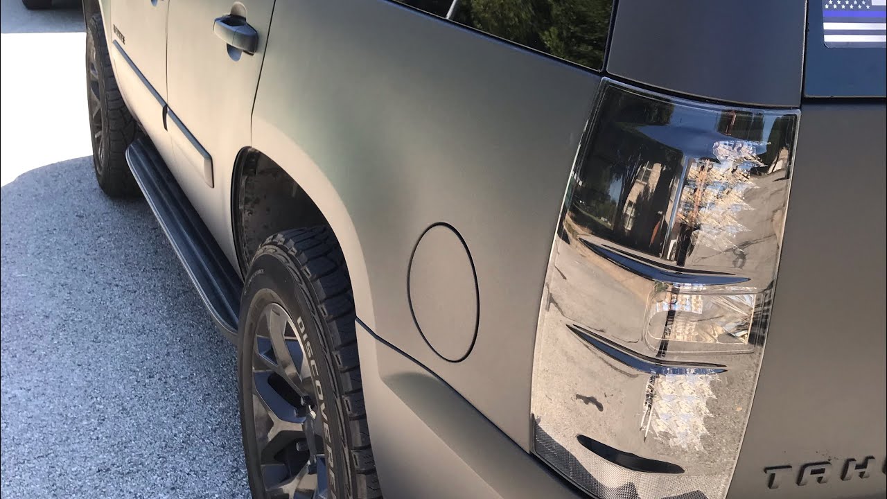 Tahoe liquid Wrap Matte Black - YouTube