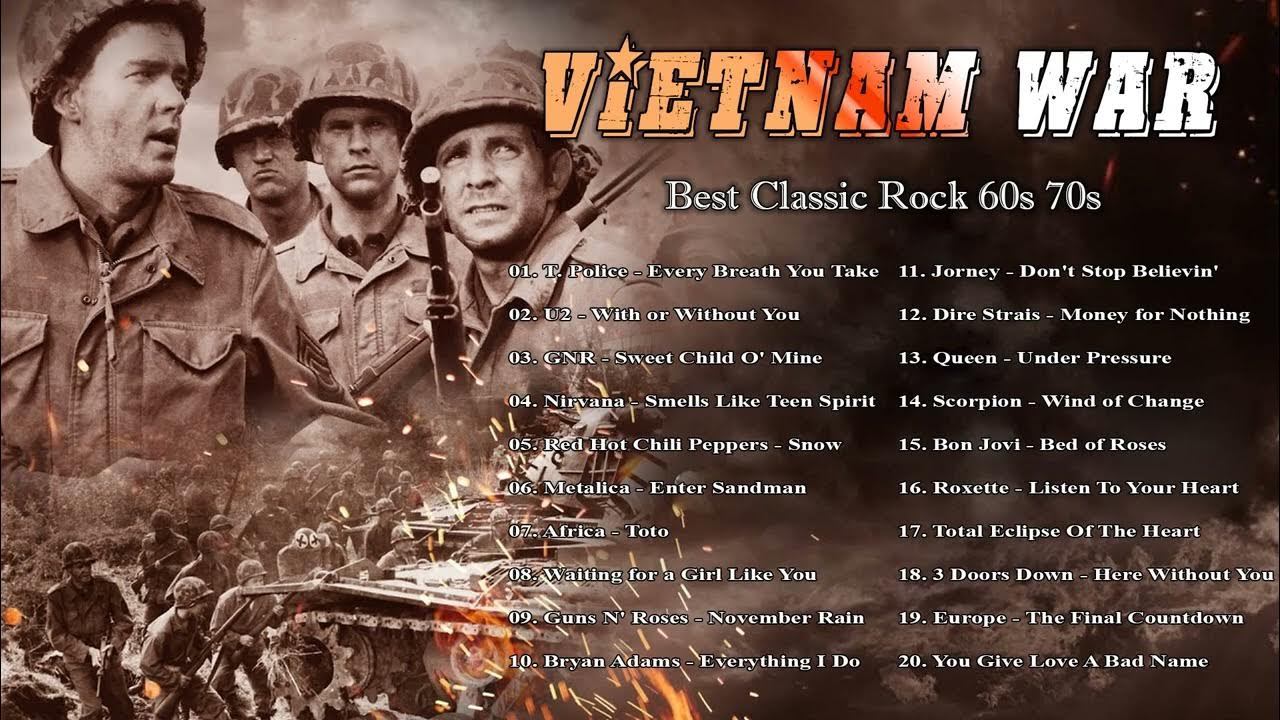 Top 100 Vietnam War Songs🎻BEST ROCK SONGS VIETNAM WAR MUSIC - Best ...