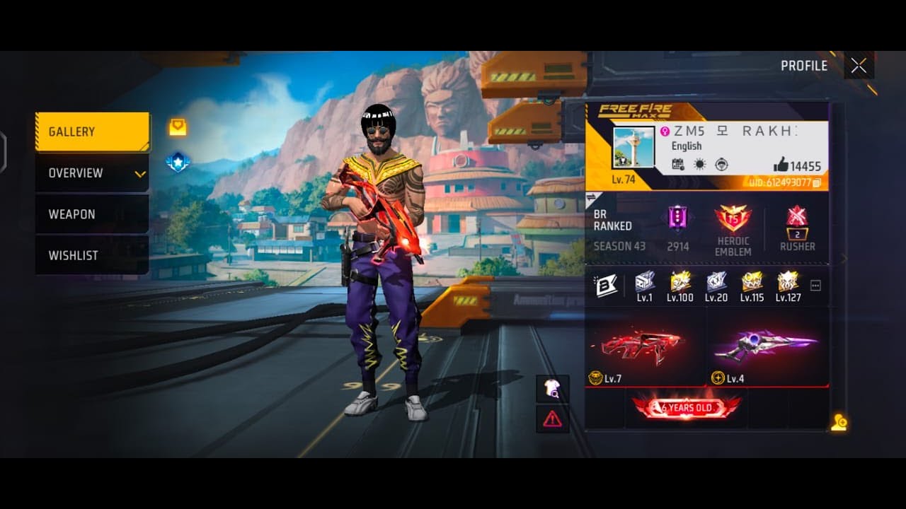 free fire live sra subha gaming - YouTube