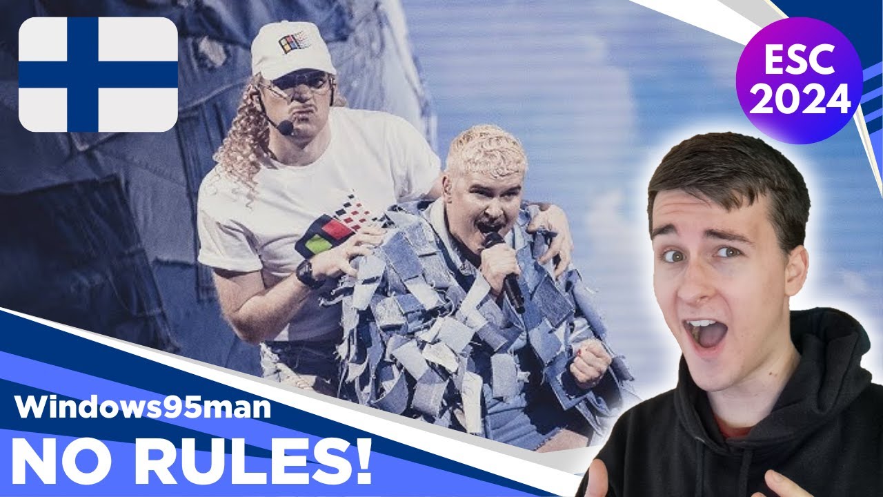 No Rules! LIVE Reaction - Windows95man Finland Eurovision 2024 🇫🇮 - YouTube