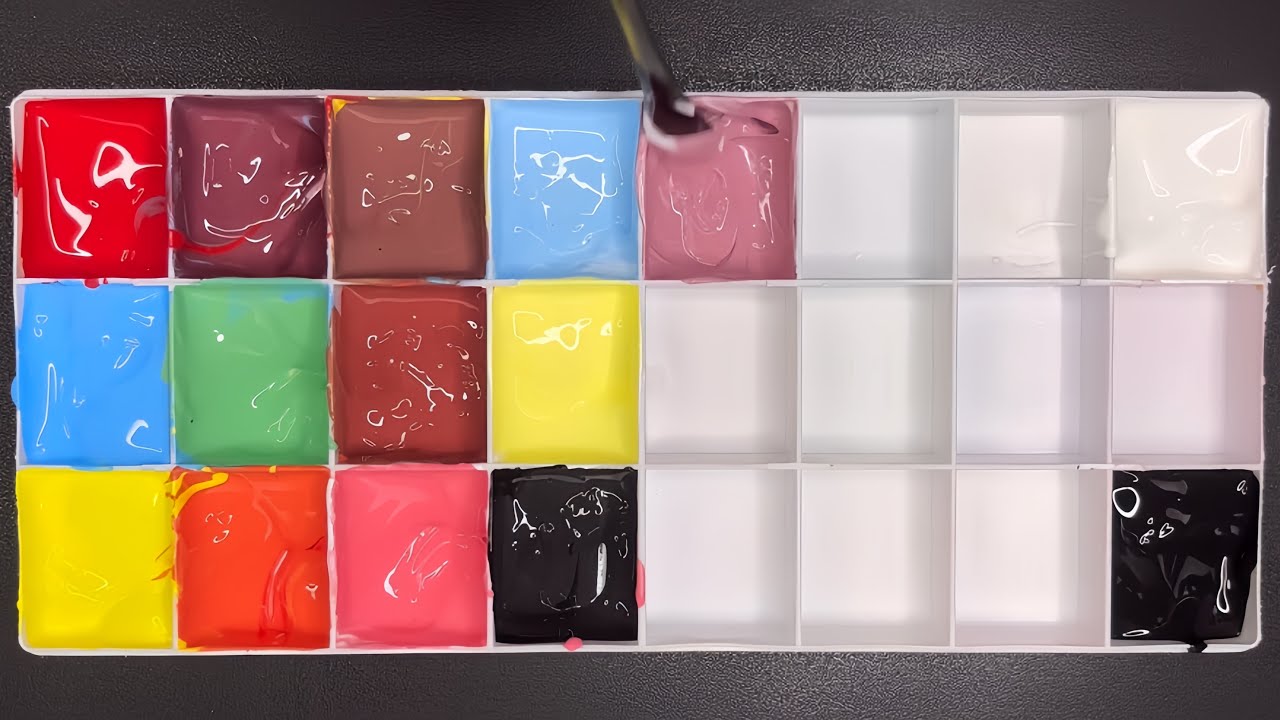 How to Create 19 New Colors Using Blue , Red , Yellow , Black & White ...