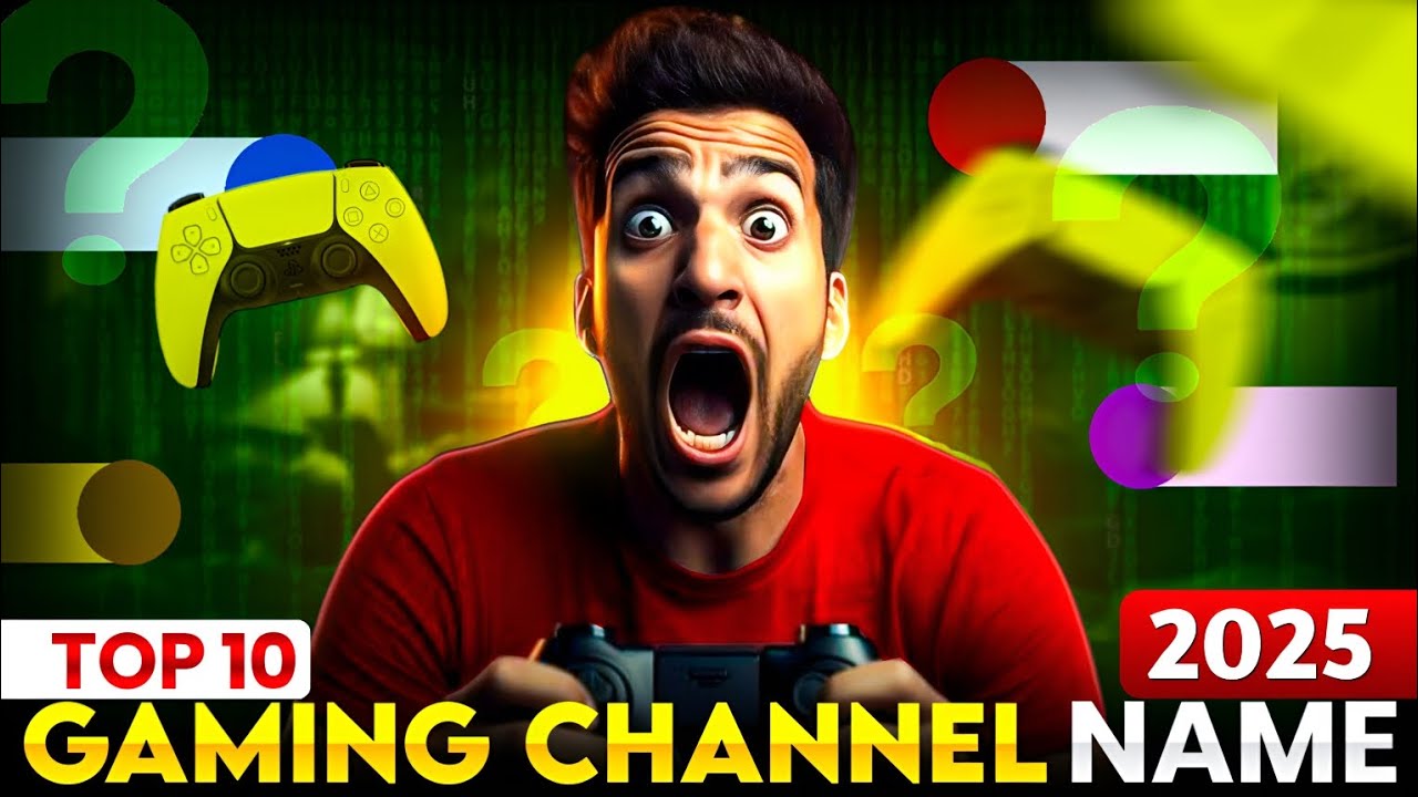 Top 10 Unique Gaming Channel Name 2025 || Gaming Channel Name 2025 ...