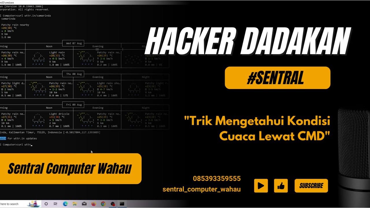 Trik Gabut Mengetahui Kondisi Cuaca lewat CMD. Di Jamin Seperti Hacker ...