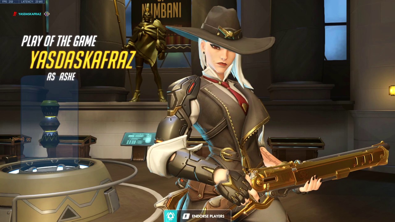 Surefour Grandmaster Ashe Gameplay Potg [ Overwatch Season 22 Top 500