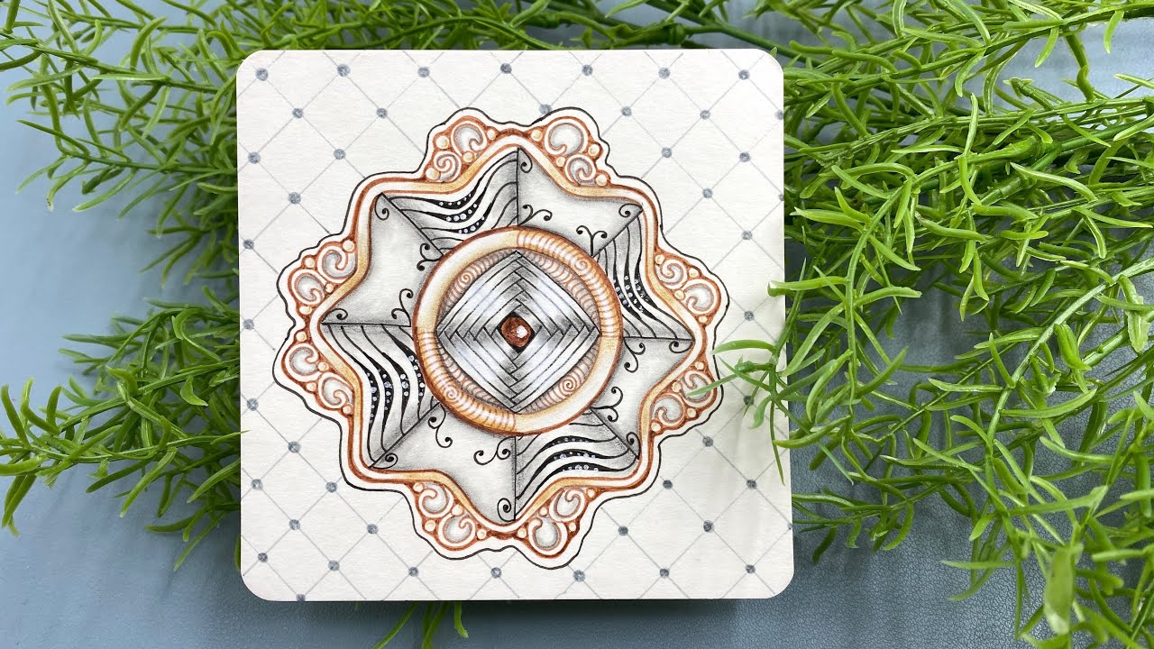 The shining brown Healing Art EP473 #Zentangle - YouTube