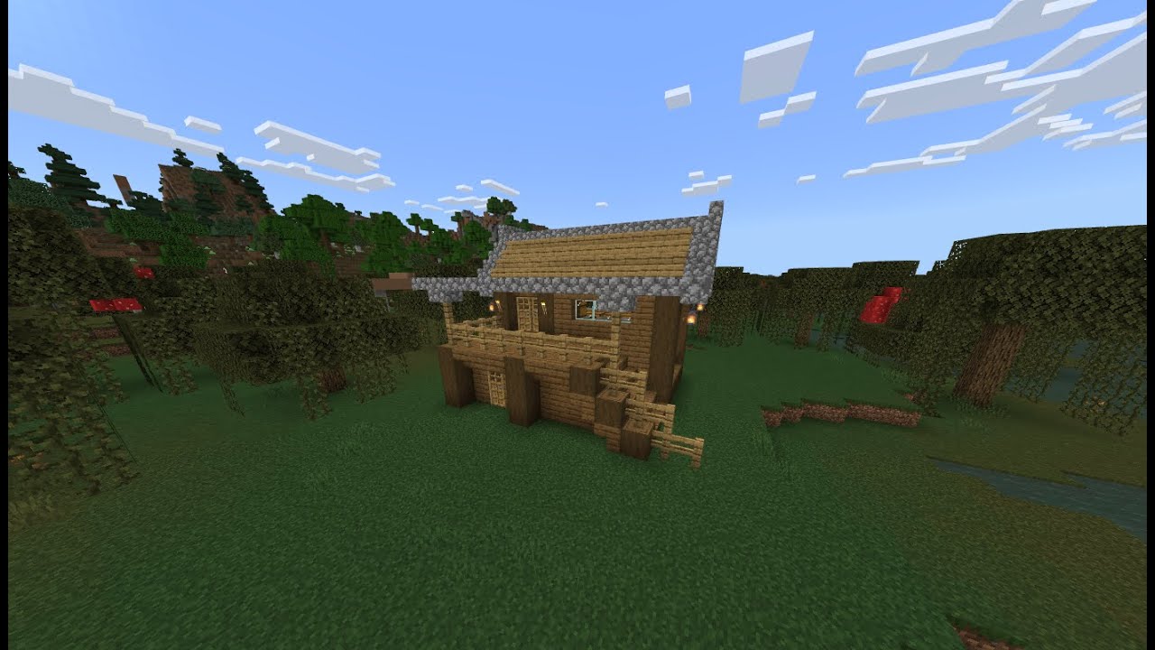 Simple Swamp House (Minecraft Bedrock) - YouTube