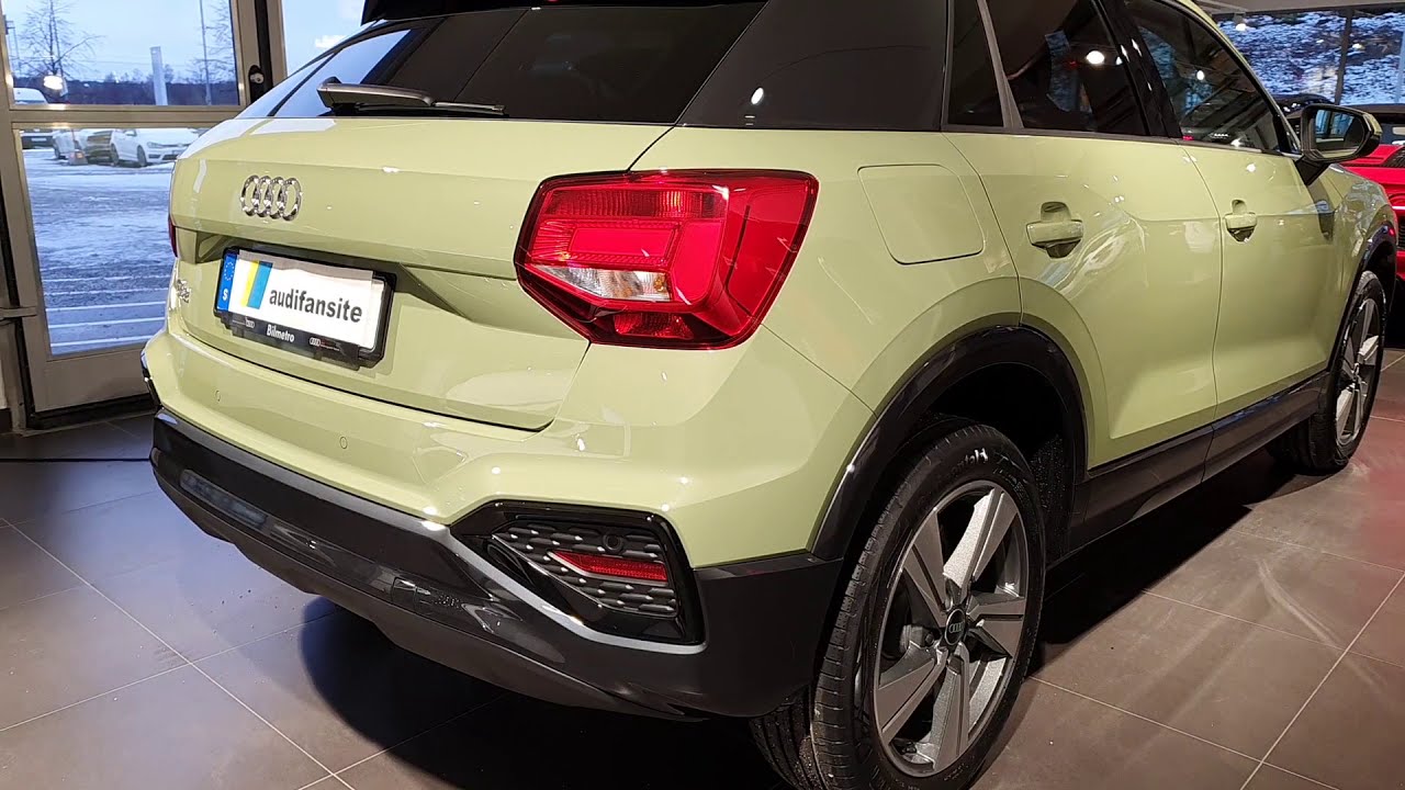 New 2021 Audi Q2 in the new color Apple green metallic | black optic ...