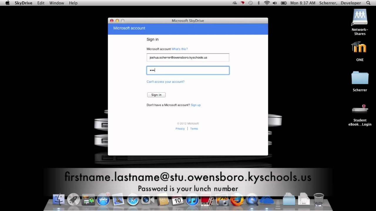 Setting Up SkyDrive - YouTube