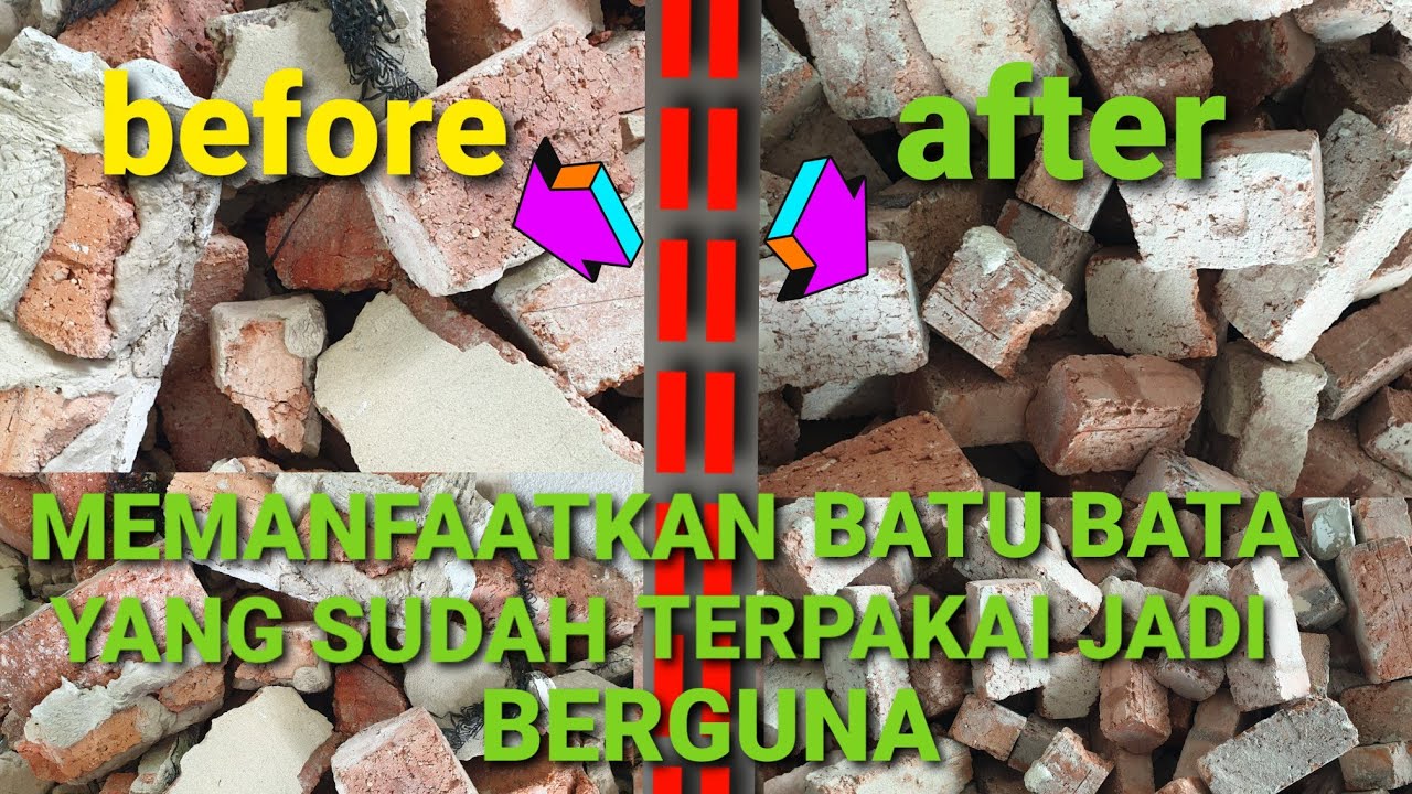 batu bata || memanfaatkan barang bekas jadi berguna || - YouTube