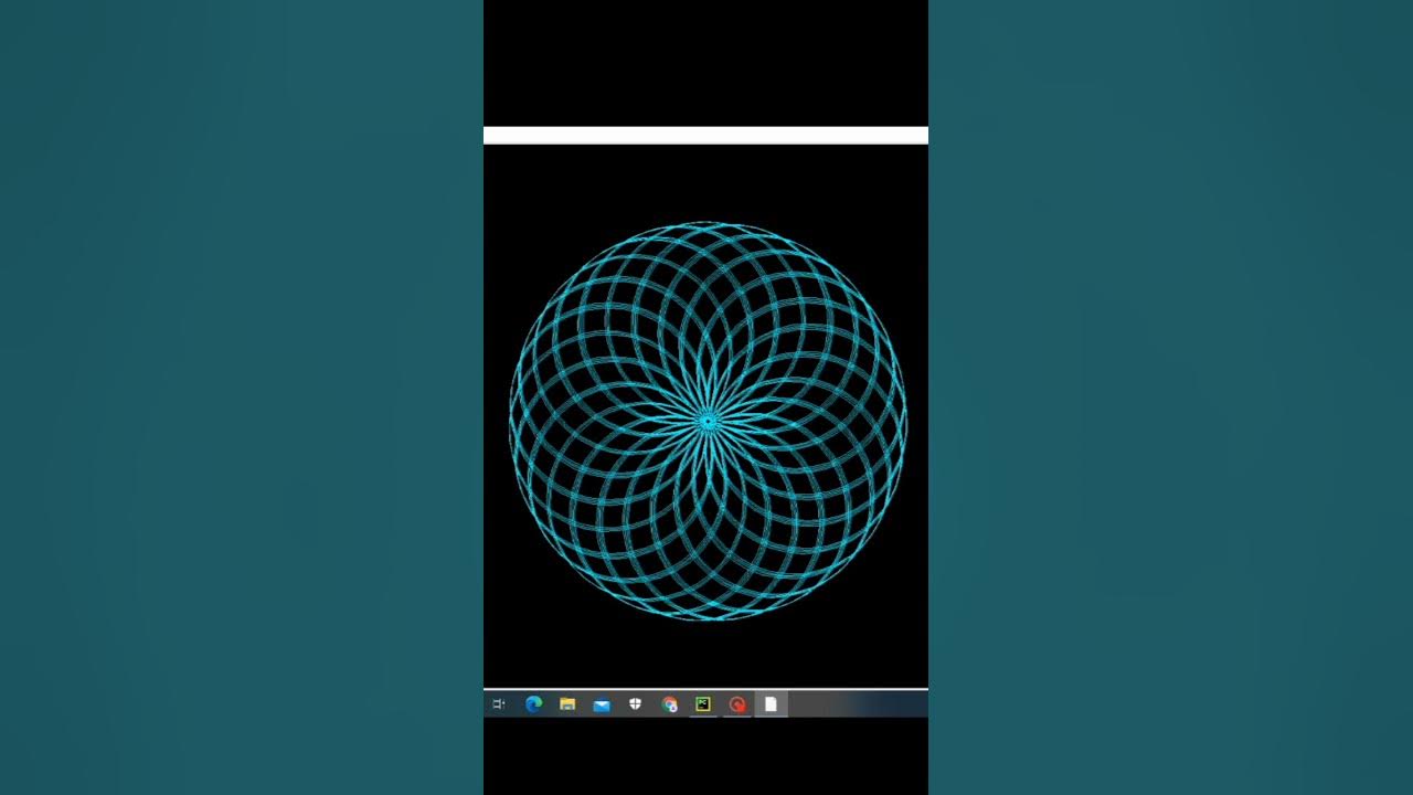 Amazing Design In Python By Using Turtle Graphics Turtlegraphics Coding Python Shorts