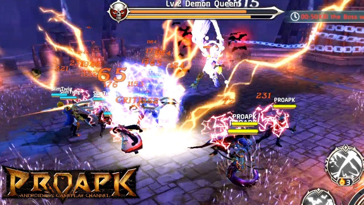 Heroes of Skyrealm Boss Fight + Arena Gameplay iOS / Android (1080p ...