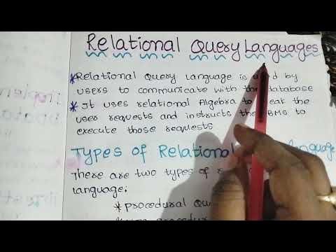 Relational Query languages in dbms - YouTube