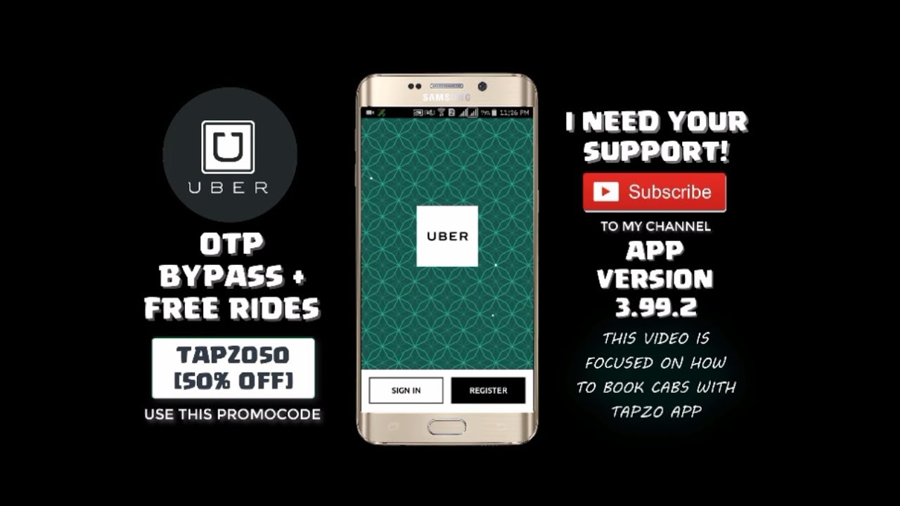 UBER FREE RIDE HACK TRICK TAPZO APP NEW UBER PROMOCODE 2017 100% ...