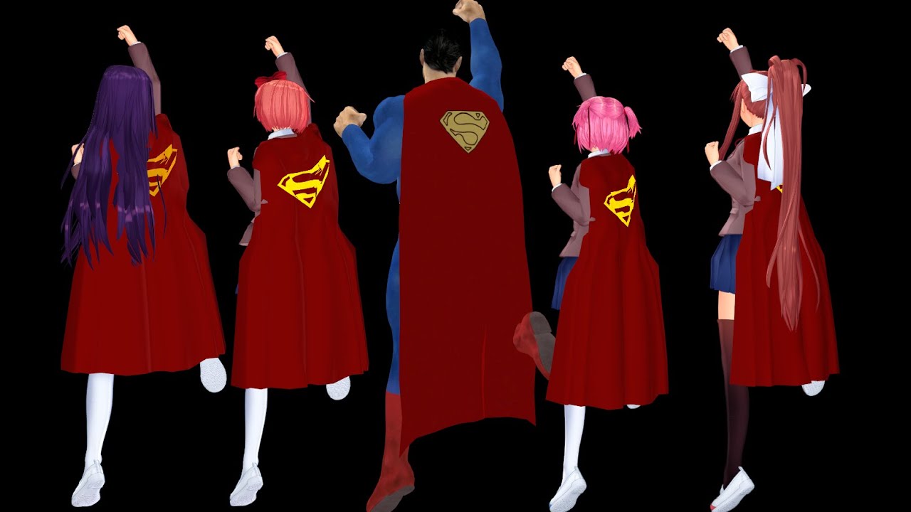 [MMD] DDLC x Superman (Hero Arc Part 1) [BTS - Mic Drop] - YouTube