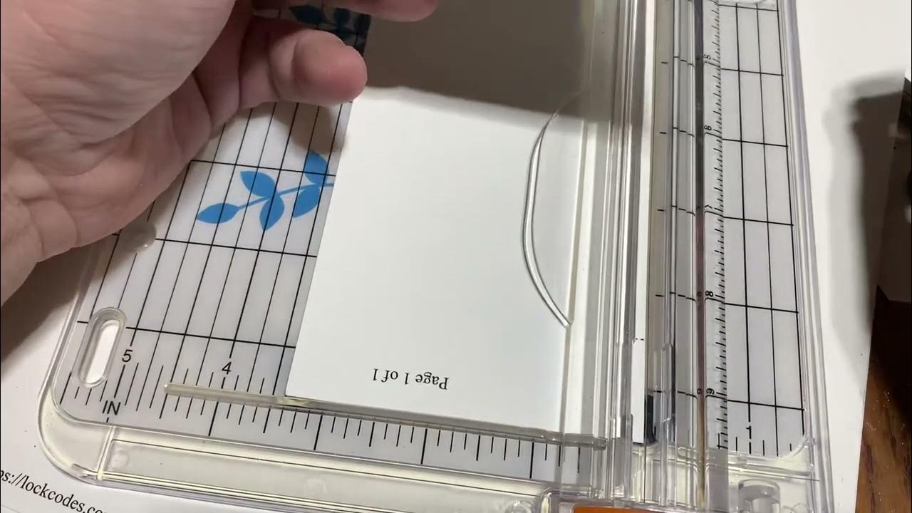 Cutting out lockcodes.com/Blackhawk code cards for the HPC 1200 Blitz ...