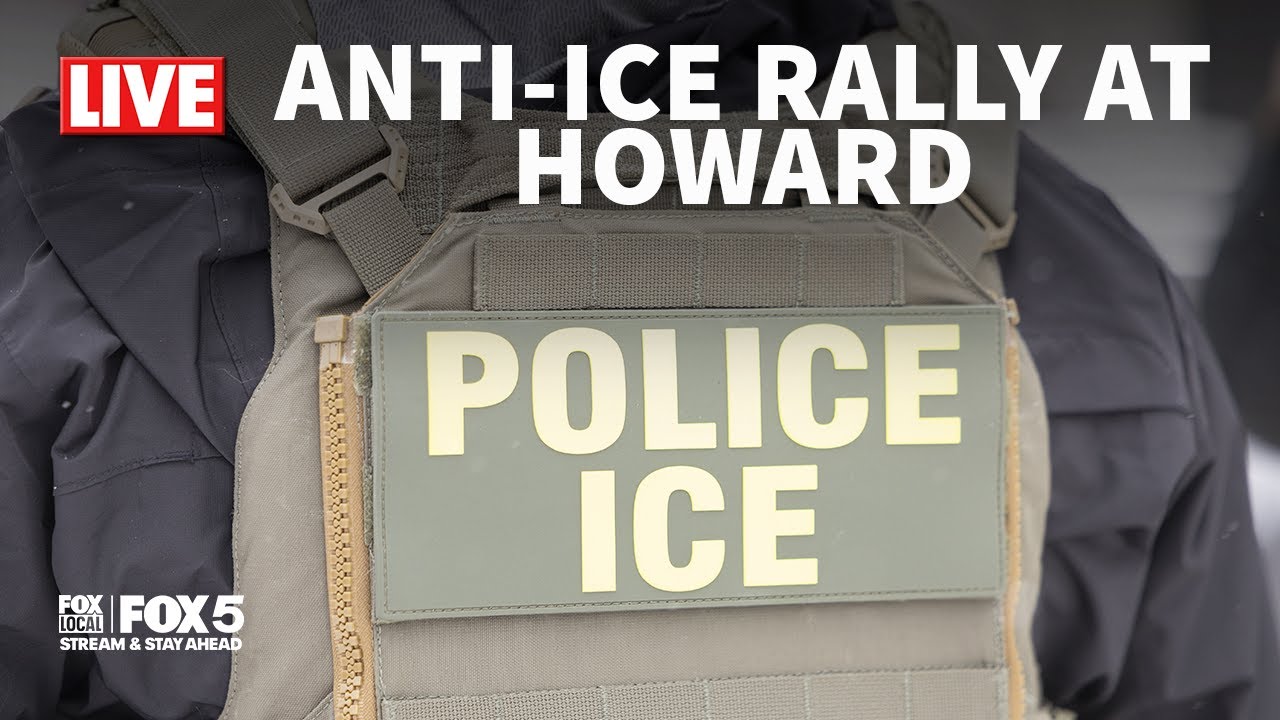 LIVE: Anti-ICE rally at Howard University | FOX 5 DC - YouTube