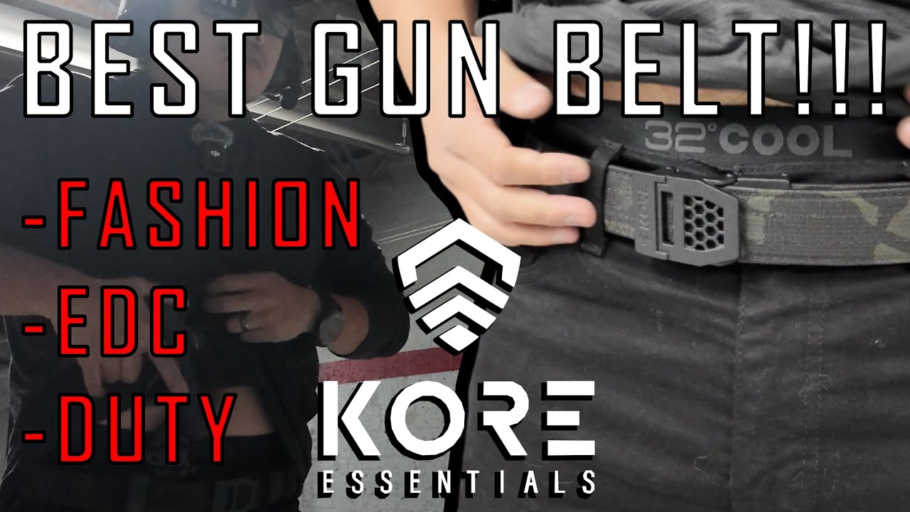 BEST BELT FOR EDC: KORE ESSENTIALS - YouTube