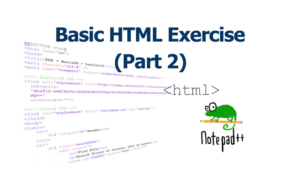 Basic Html Exercise Part 2 Youtube