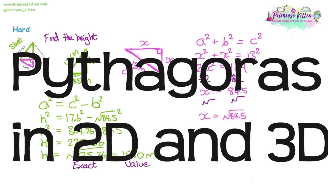 Pythagoras in 2D and 3D | Revision for Further Maths GCSE, iGCSE, Level ...