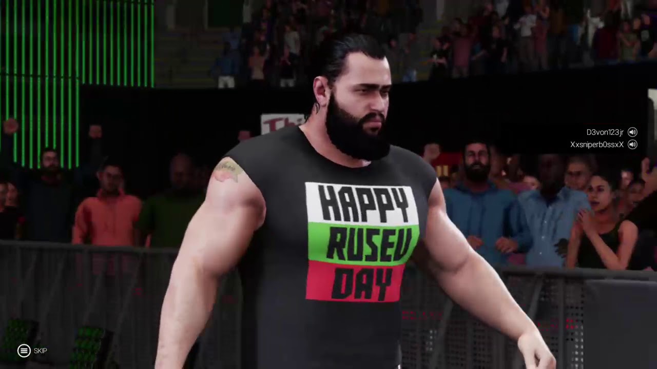 Rusev(C) vs. The Rock- AWA United Kingdom Championship: AWA Hell in a ...