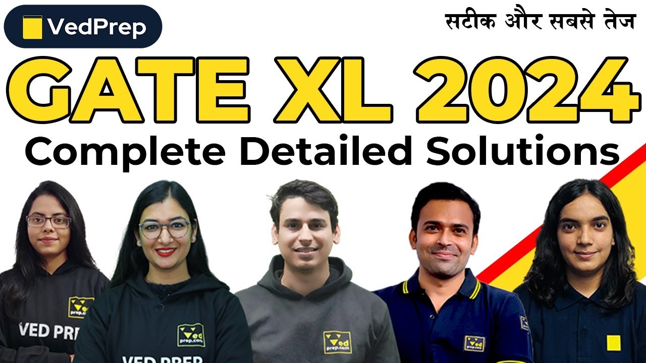 GATE XL Life Science 2024 | Complete Detailed Solutions | VedPrep ...