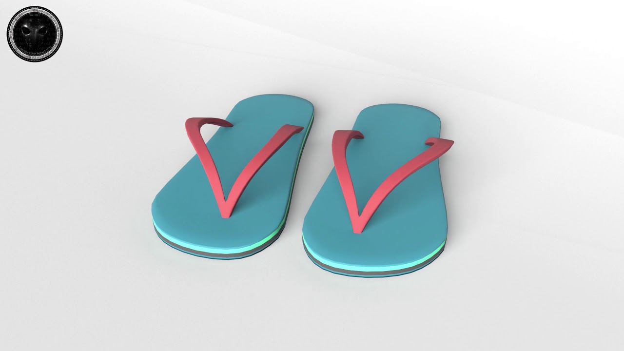 Flip Flops v3 001 3D Model Showcase - YouTube