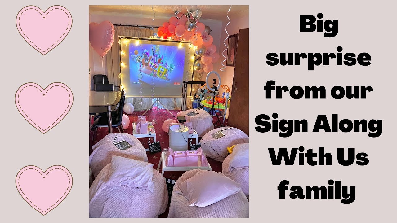 BIG SURPRISE FROM OUR SIGN ALONG WITH US FAMILY - YouTube