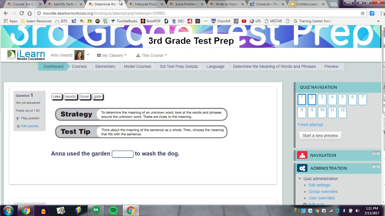 Check out the 3rd Grade Test Prep Course in iLearn - YouTube