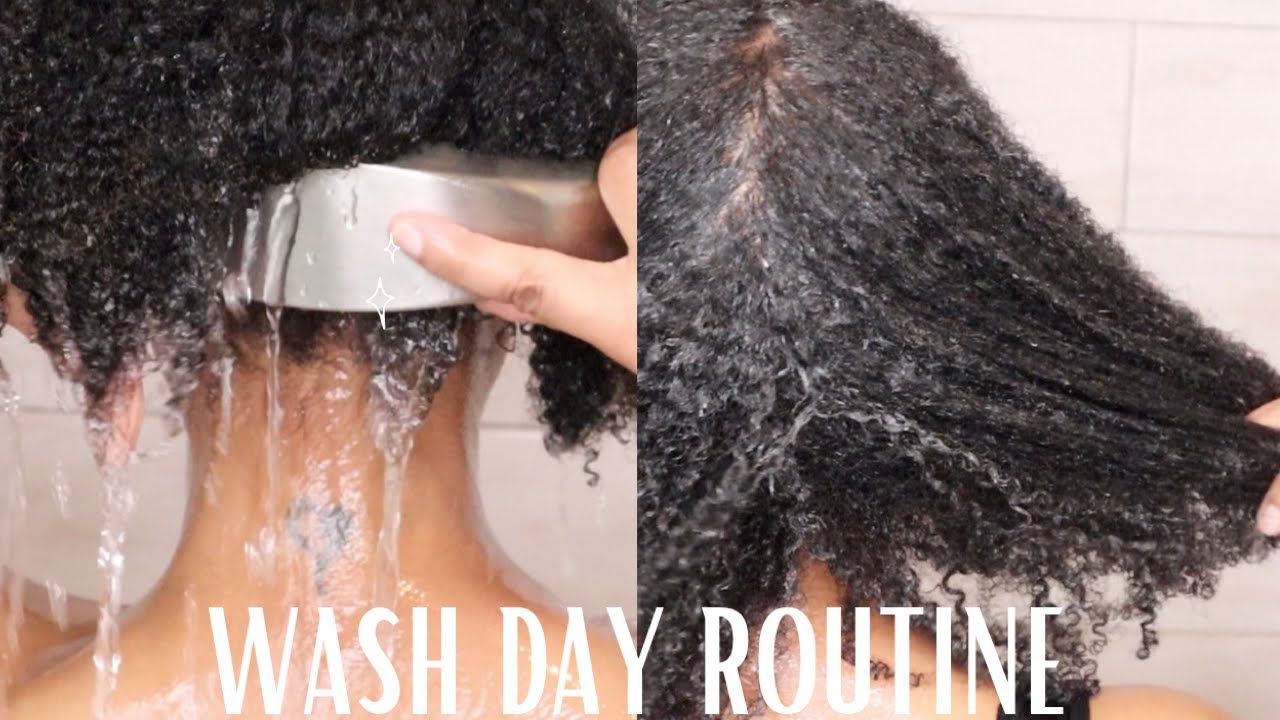 Wash Day Routine on Dry Natural Hair, USING 3 PRODUCTS #naturalhair # ...