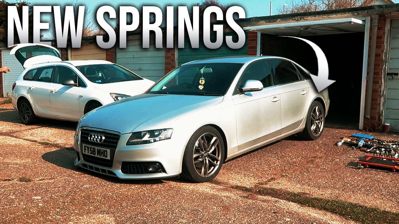 New Springs for an Audi A4 // Cinematic Install - YouTube
