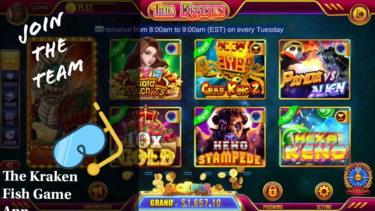 Kraken Fish Games 🎏 - Online Fish Table Game App - YouTube
