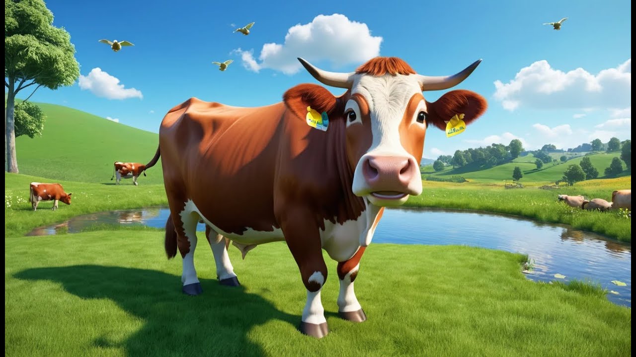 Moo Moo Brown Cow | Fun Nursery Rhyme for Kids | Sing-Along Song - YouTube