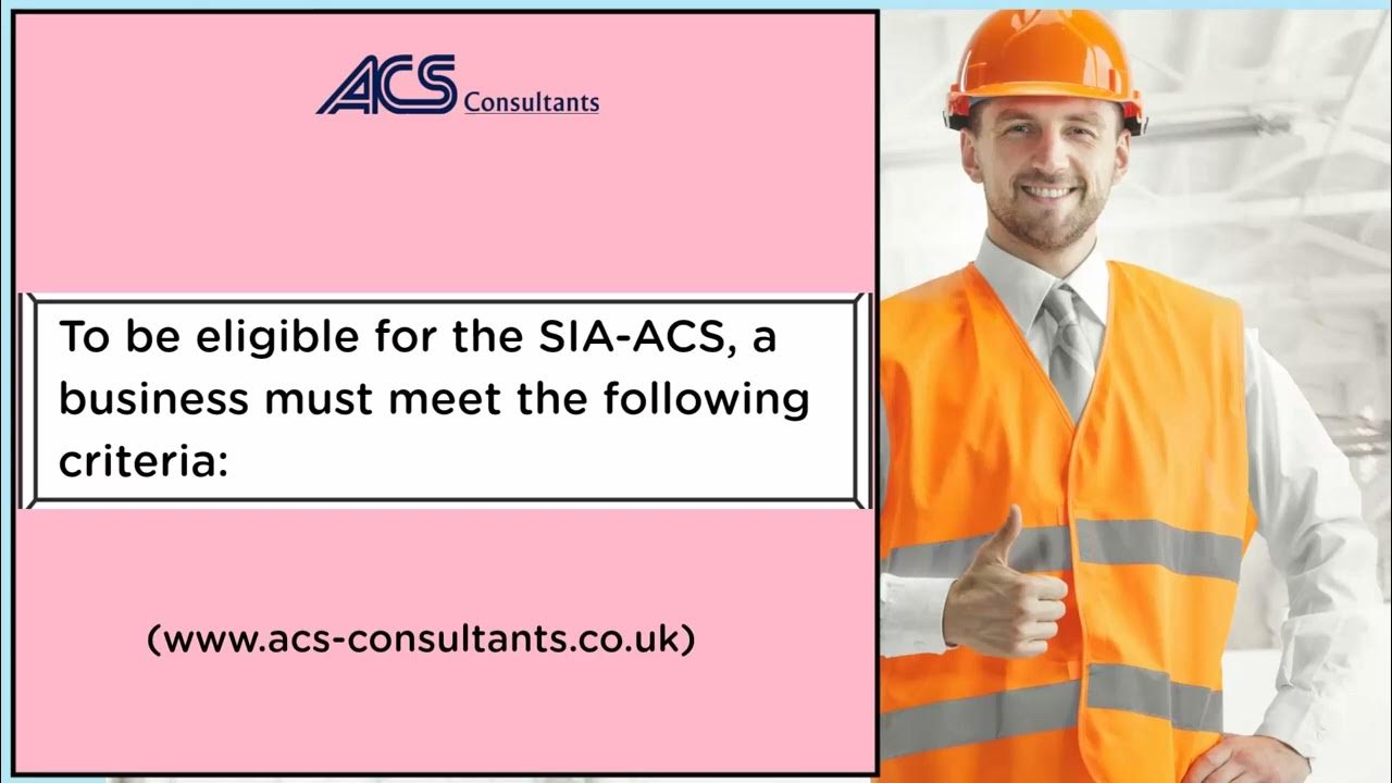 Security Industry Authority Approved Contractor Scheme Eligibility - YouTube