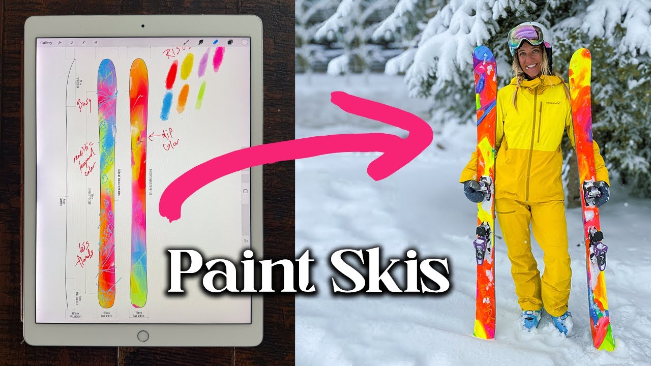 DIY custom SKI GRAPHICS (start to finish) & how to be a ski graphic ...