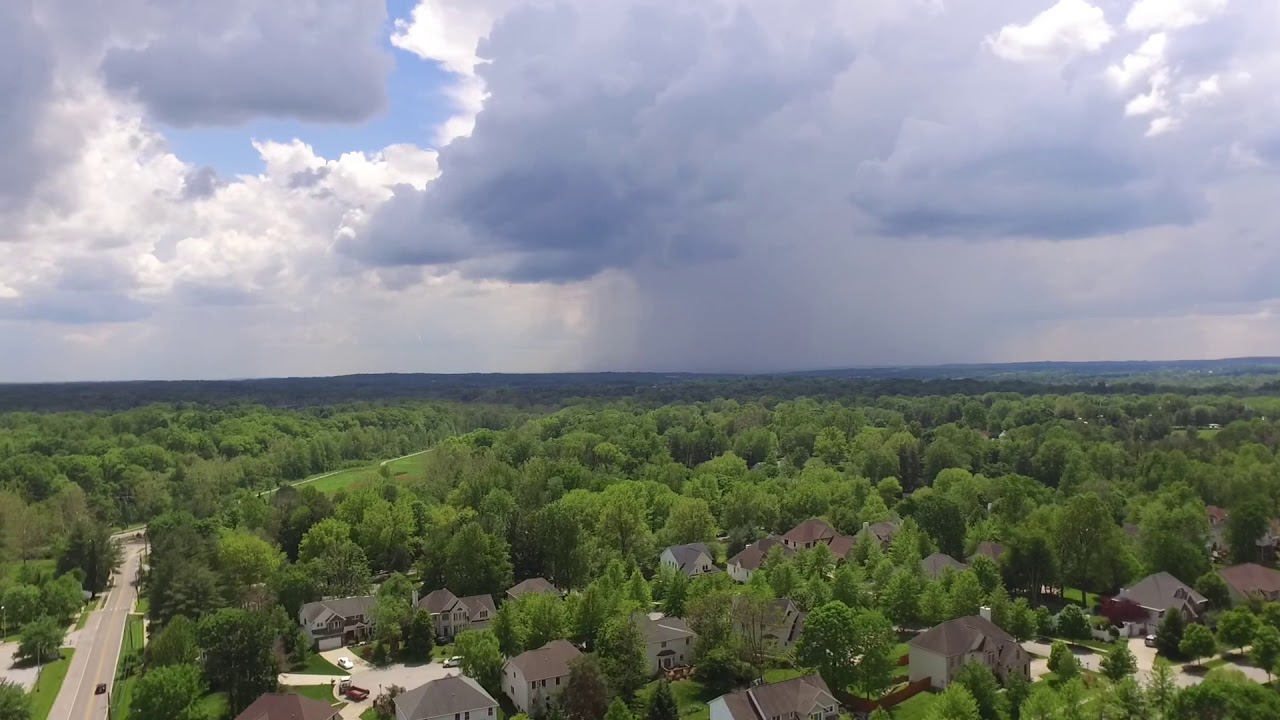 Epic drone shots of storm in Bloomington, Indiana 5/26/2020 - YouTube