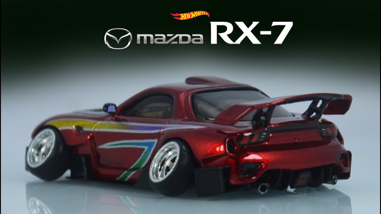Mazda Rx 7 Camber With Epoclay WideBody Diecast Custom Hot Wheels - YouTube