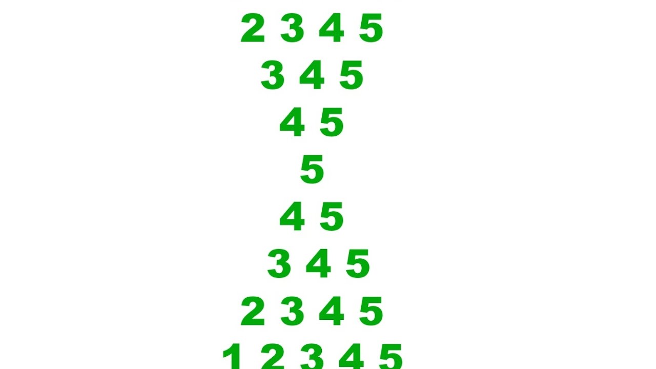 Number Pattern Program In Java Series 5 Hindi YouTube Number Pattern Program In Java Series 5 Hindi YouTube