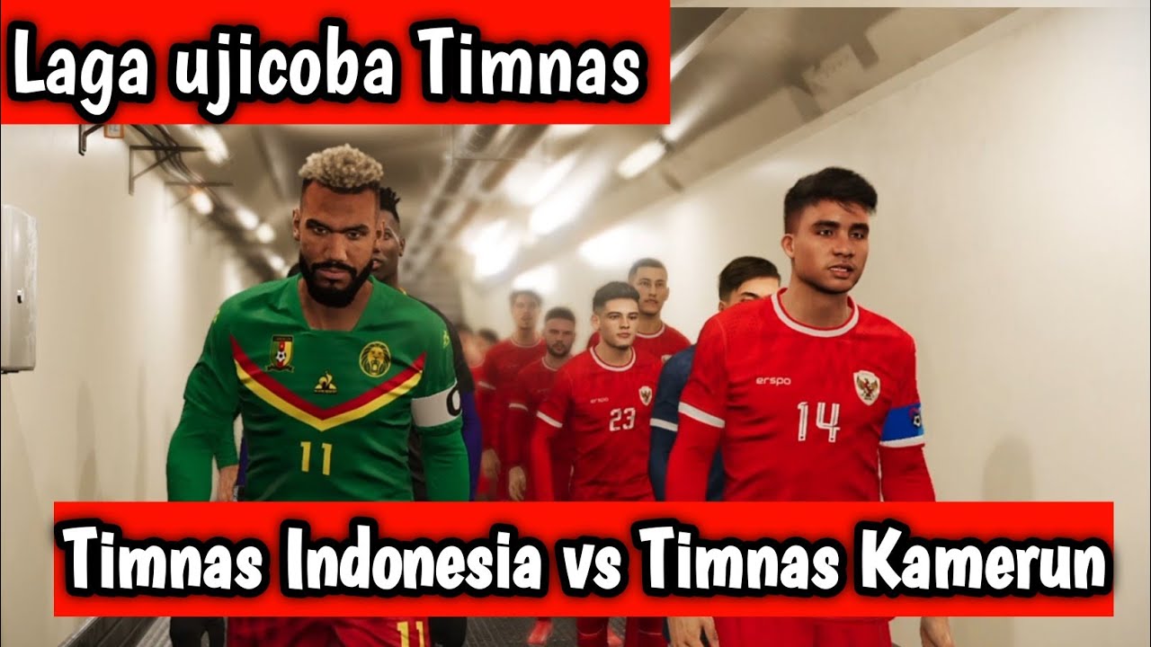 TIMNAS INDONESIA VS TIMNAS KAMERUN EFOOTBALL 2024 | LAGA UJICOBA TIMNAS ...